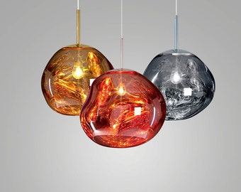 Lava Glass Pendant Light - Etsy