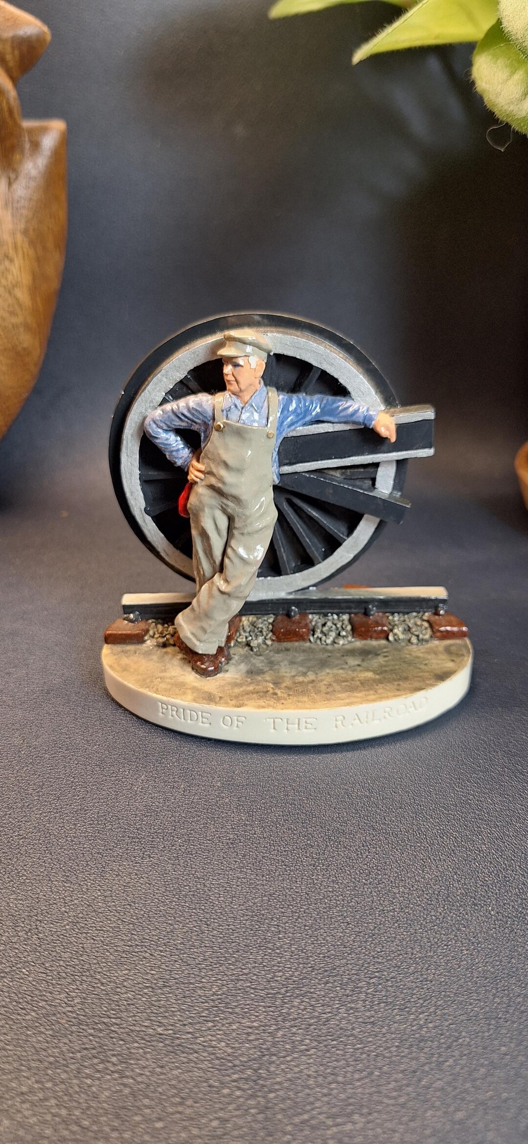 1988 Pride of the Rails Train Conductor Figurine Signed Dated and ...