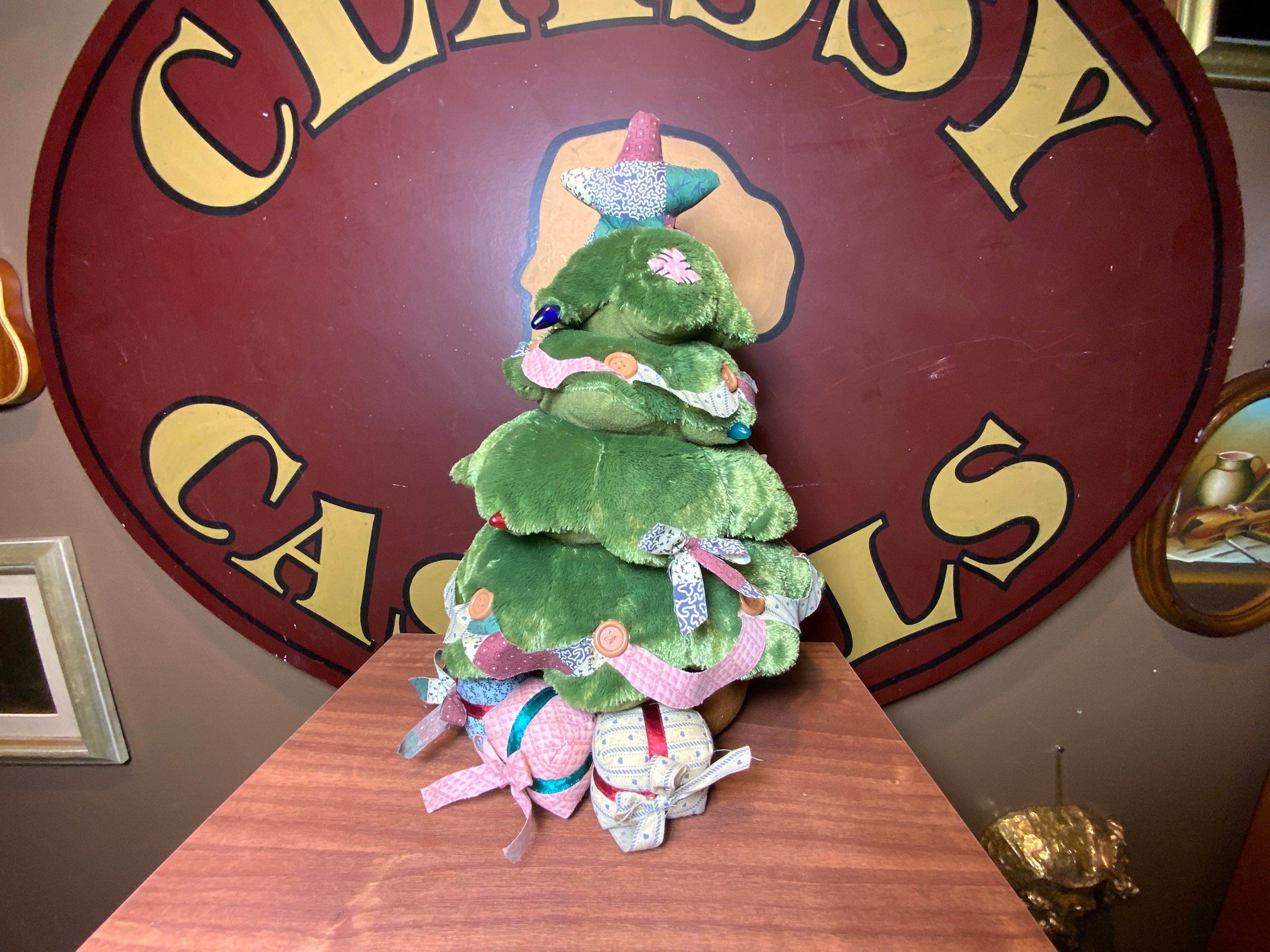 Vintage Gund Musical Plush Christmas Tree Lights up and Spins - Etsy