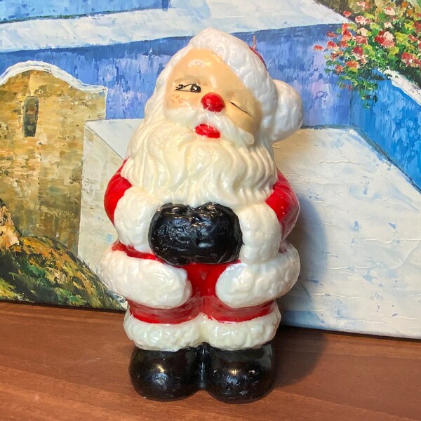 Vintage Santa Candle - Etsy