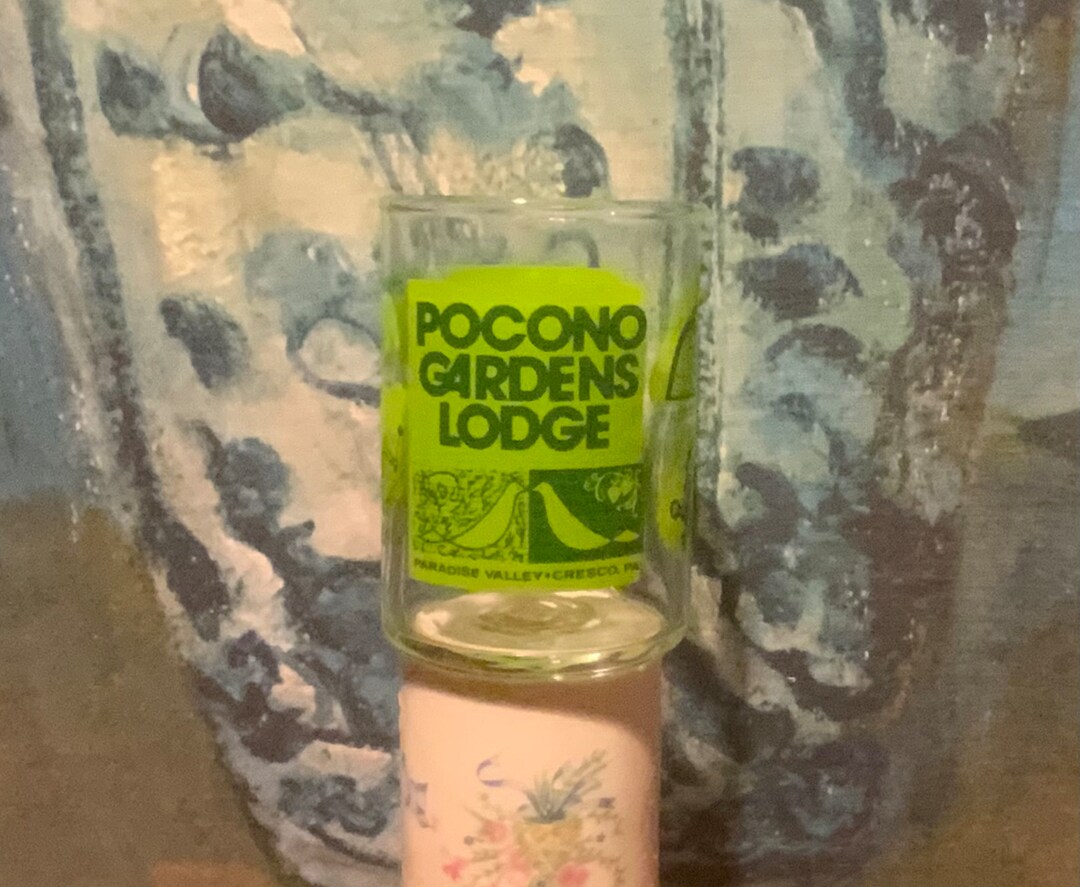 Vintage Pocono Gardens Lodge PA No Pain Double Shot Glass - Etsy
