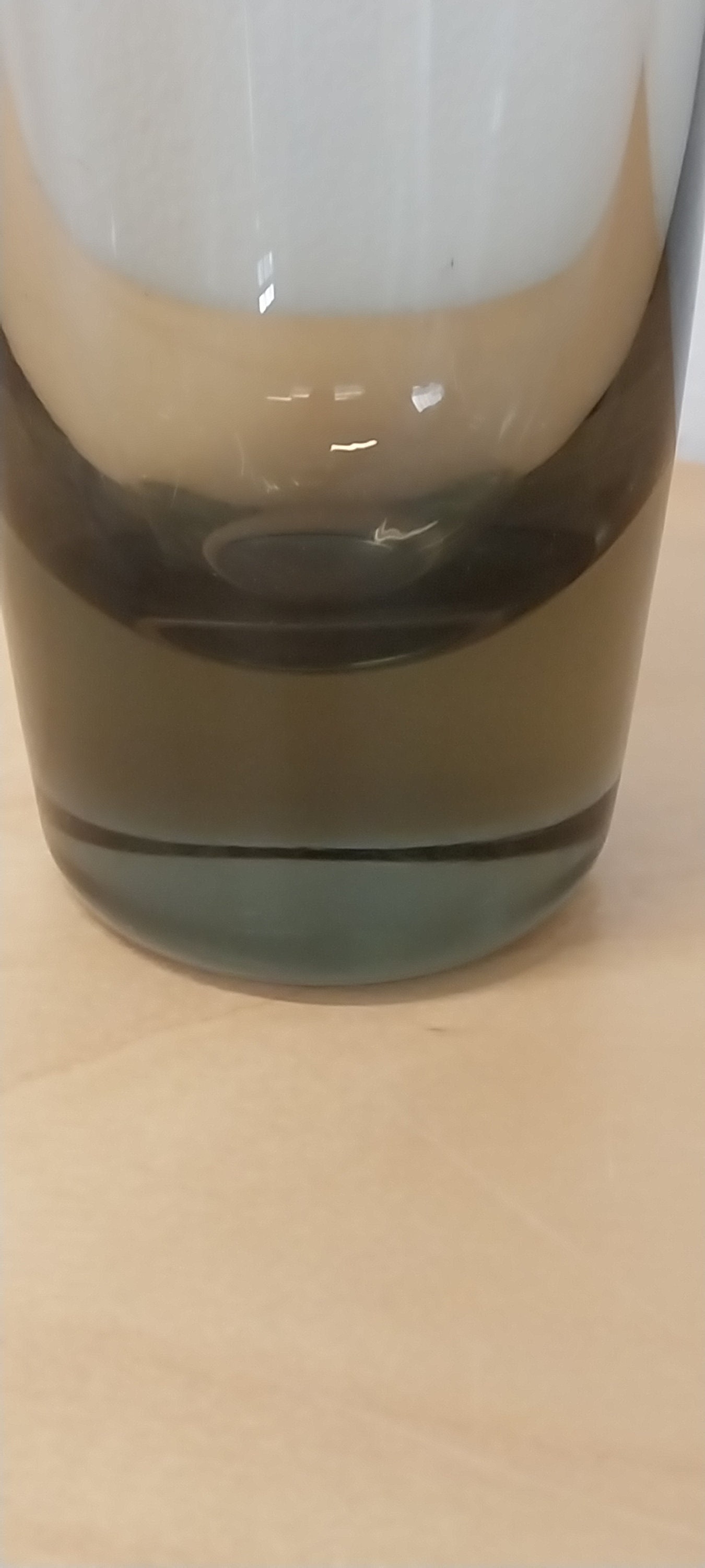 Holmegaard Danish Smoked Glass Vase Vintage Modern Danish Glassware ...