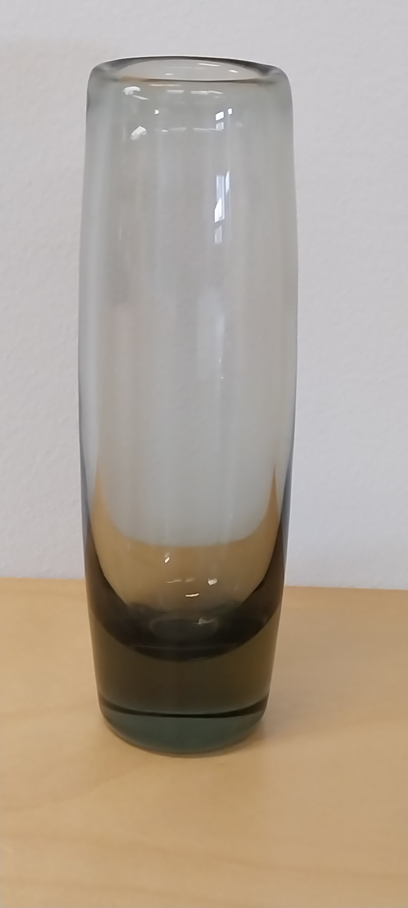 Holmegaard Danish Smoked Glass Vase Vintage Modern Danish Glassware ...