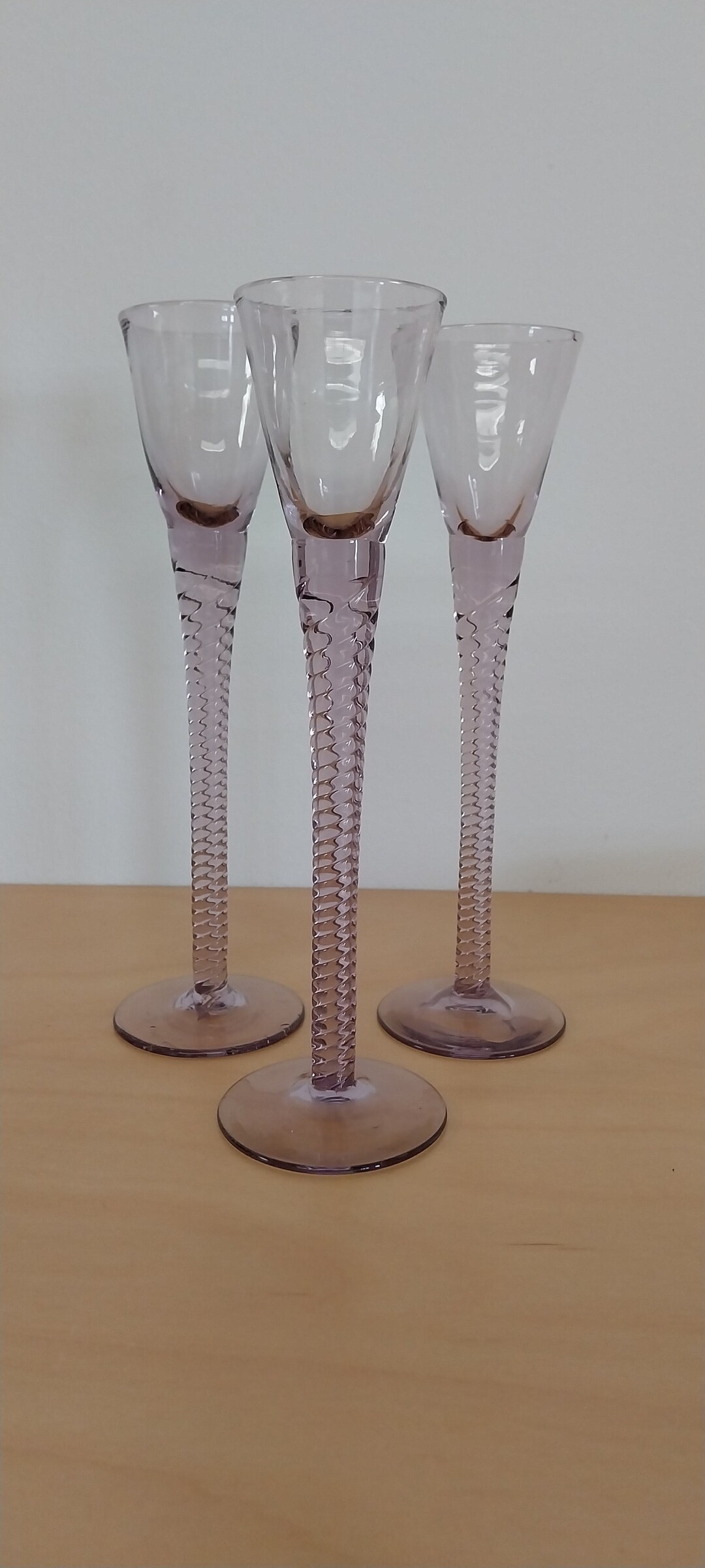 Tall Amager Twist Glass From Holmegaard Denmark, Smoked Glass, Akvavit or Schnapps Glasses - Etsy