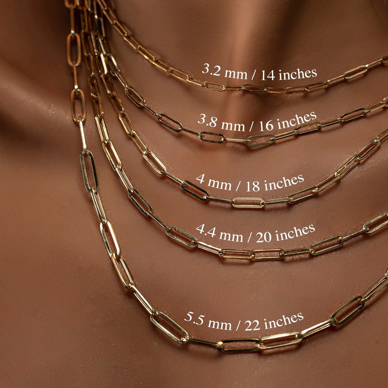 14k Gold Necklace - Etsy