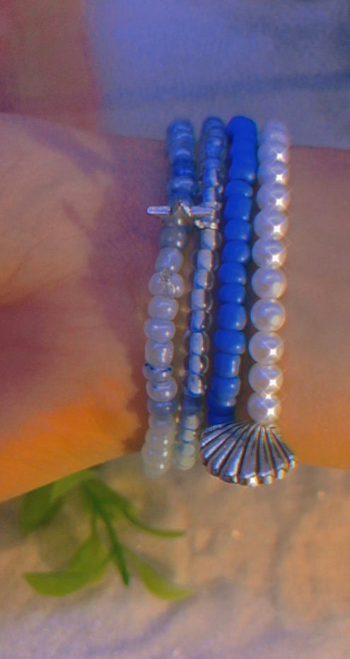 Ocean Themed 4 Bracelets - Etsy