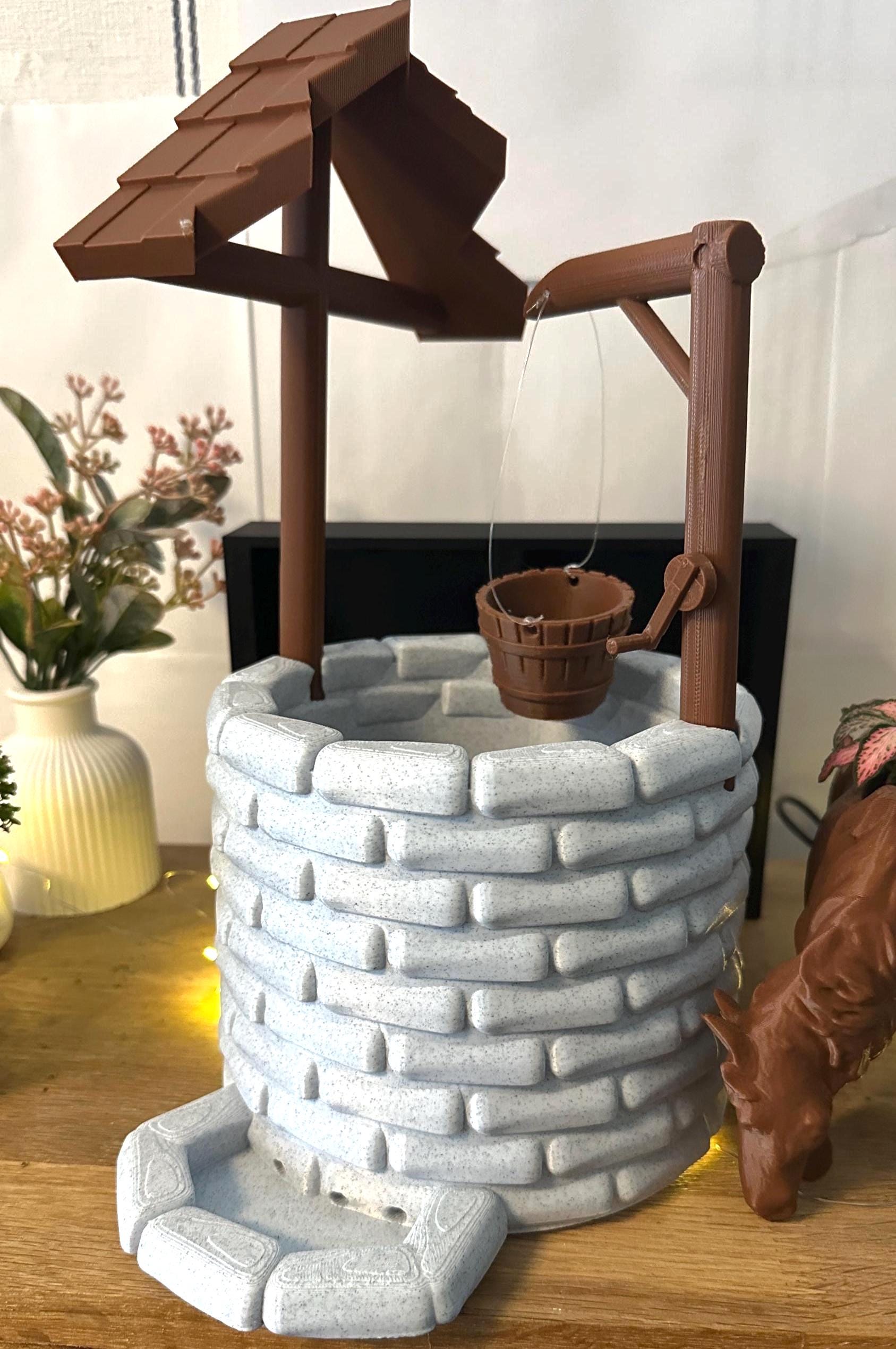 Water Fountain, Draw Well, Plant Container, Plant Pot, Planter, Wishing ...