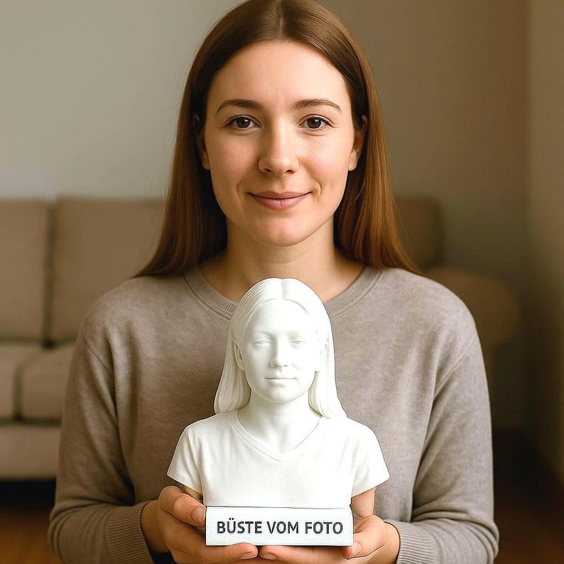 Mother and Daughter Bust - Mother & Son - Modern Family Sculpture ...