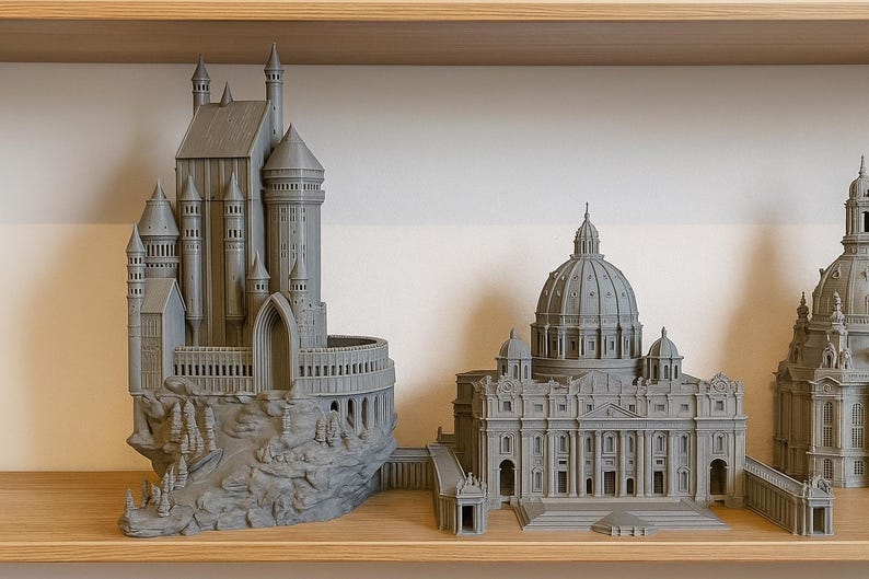 Large 3d-printed Castle Model in PLA – Inspired by Neuschwanstein ...