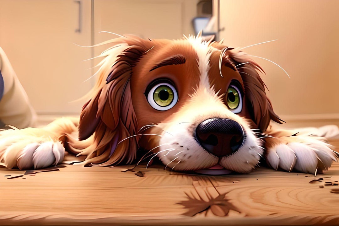Custom Caricature Pet Portrait From Photo Framed Print or Digital ...