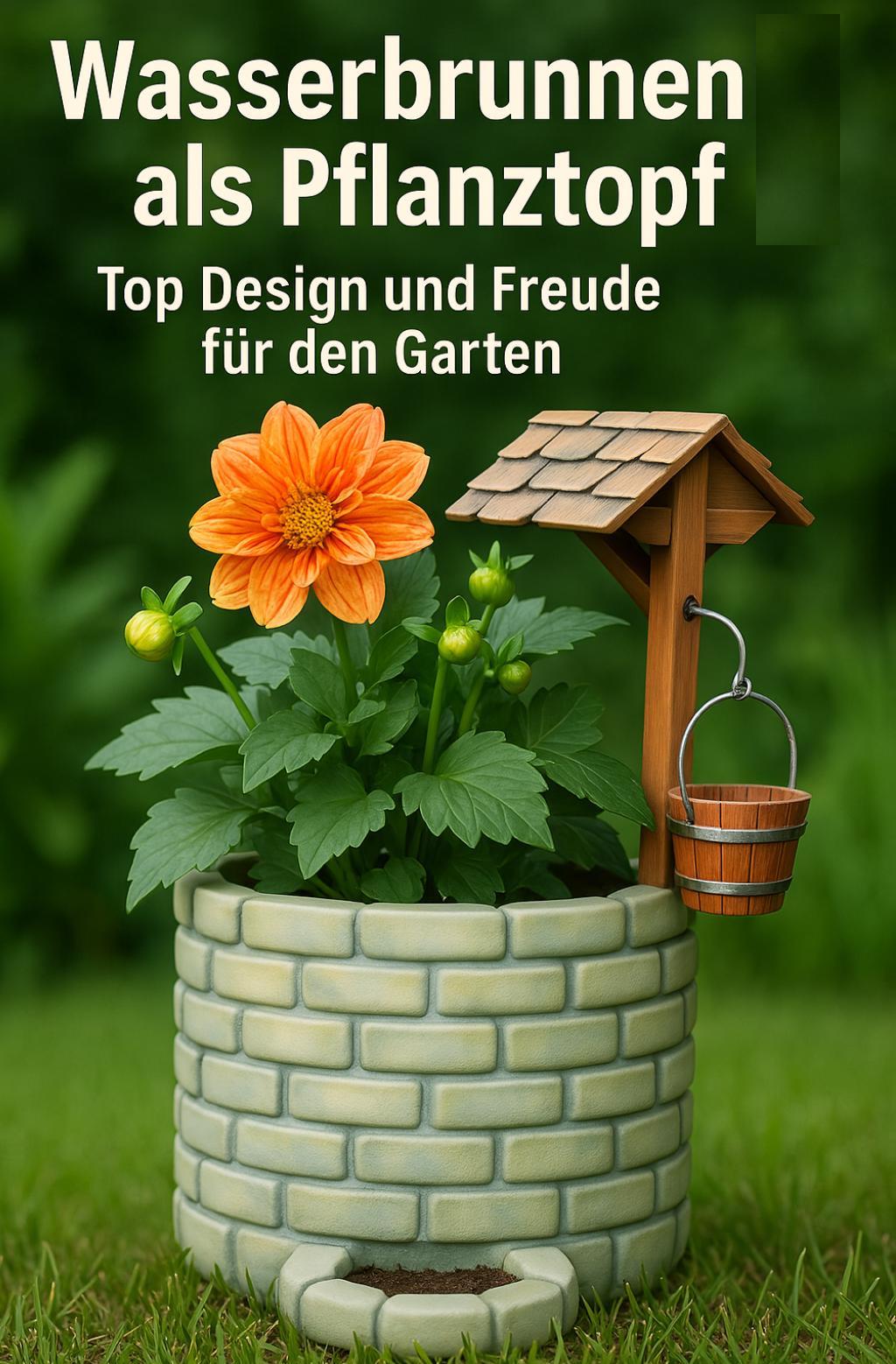 Water Fountain, Draw Well, Plant Container, Plant Pot, Planter, Wishing ...