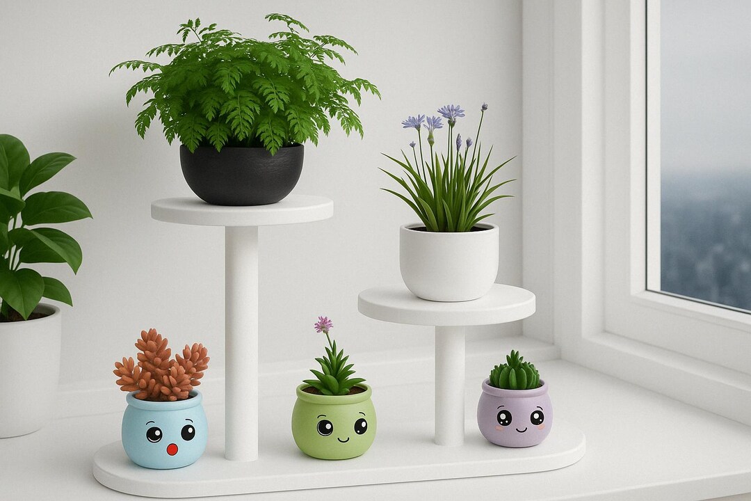 Versatile 2-tier Plant Stand - Cacti, Succulents & Flowers | Ideal for ...