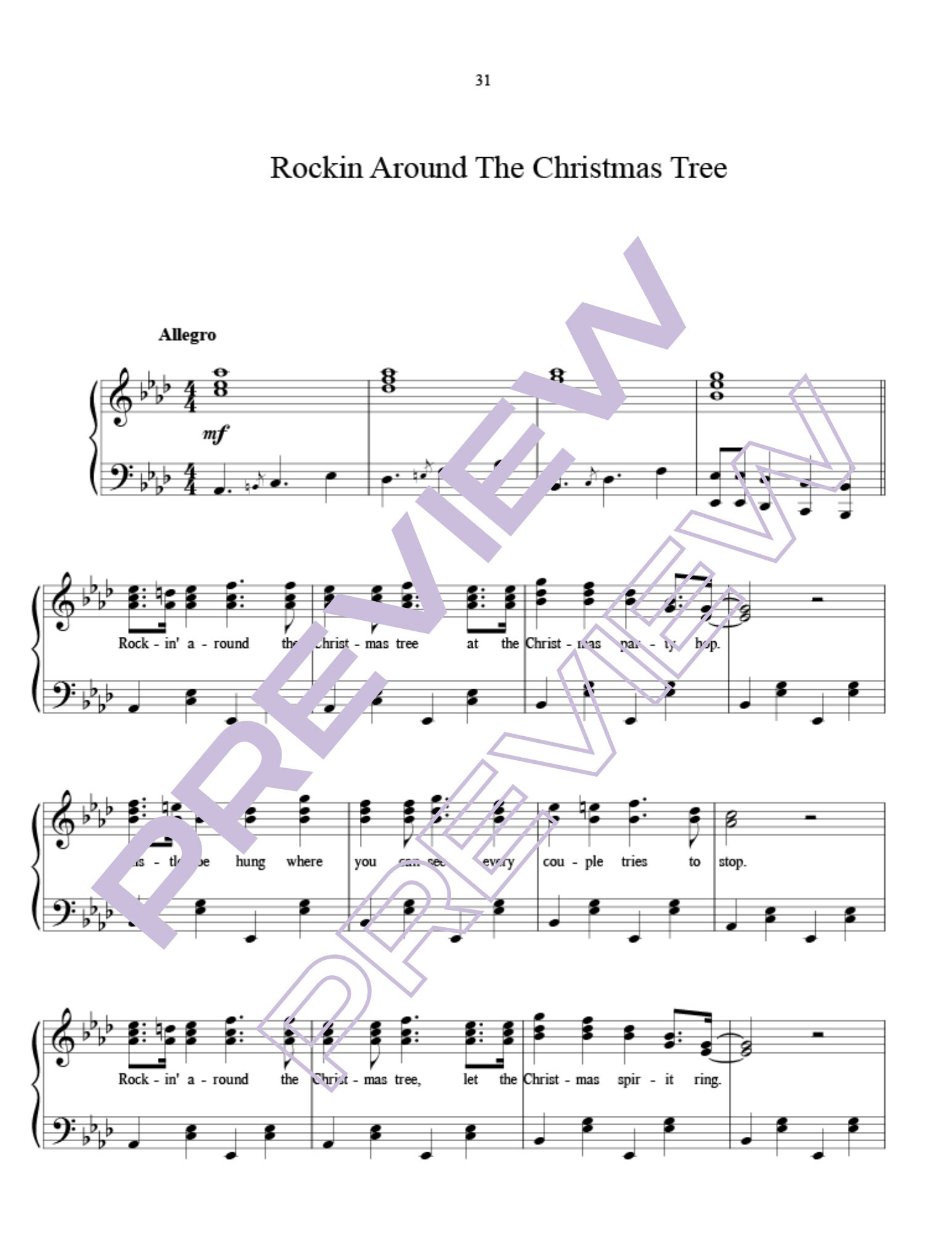 Christmas Piano Sheet Music - Joyful Keys - Etsy