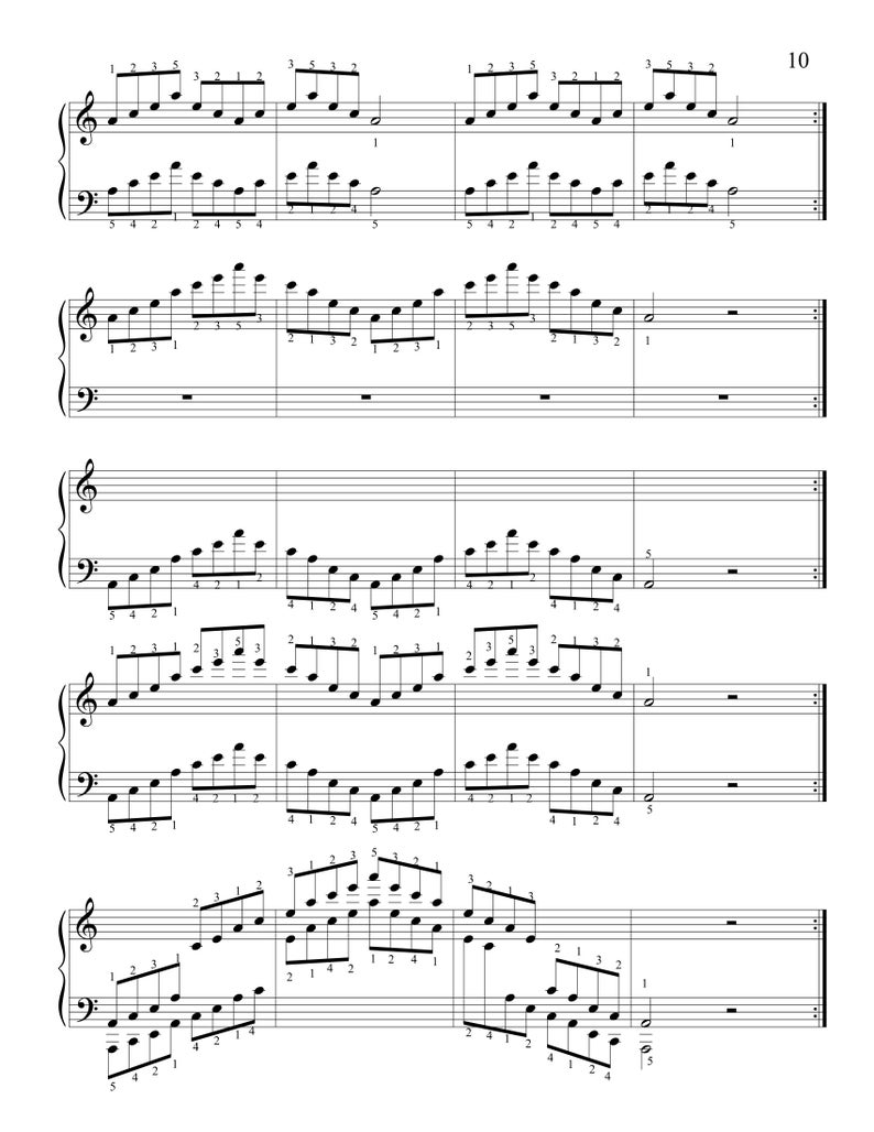 Complete Piano Arpeggios - [printable Download] - Etsy