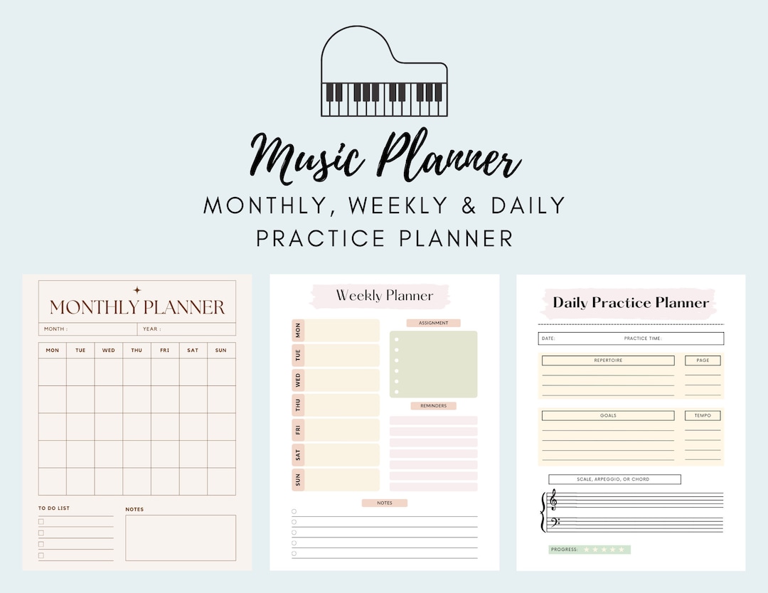 Letter & A4 Size Printable Music Journal for Musicians |music ...