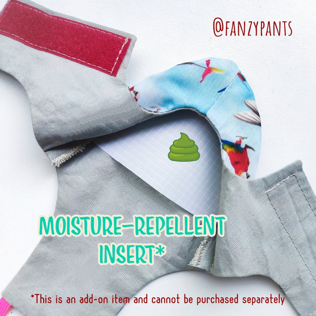 Washable Built-in Lining for Pigeon Pants Fly Diaper Bird Diaper ...