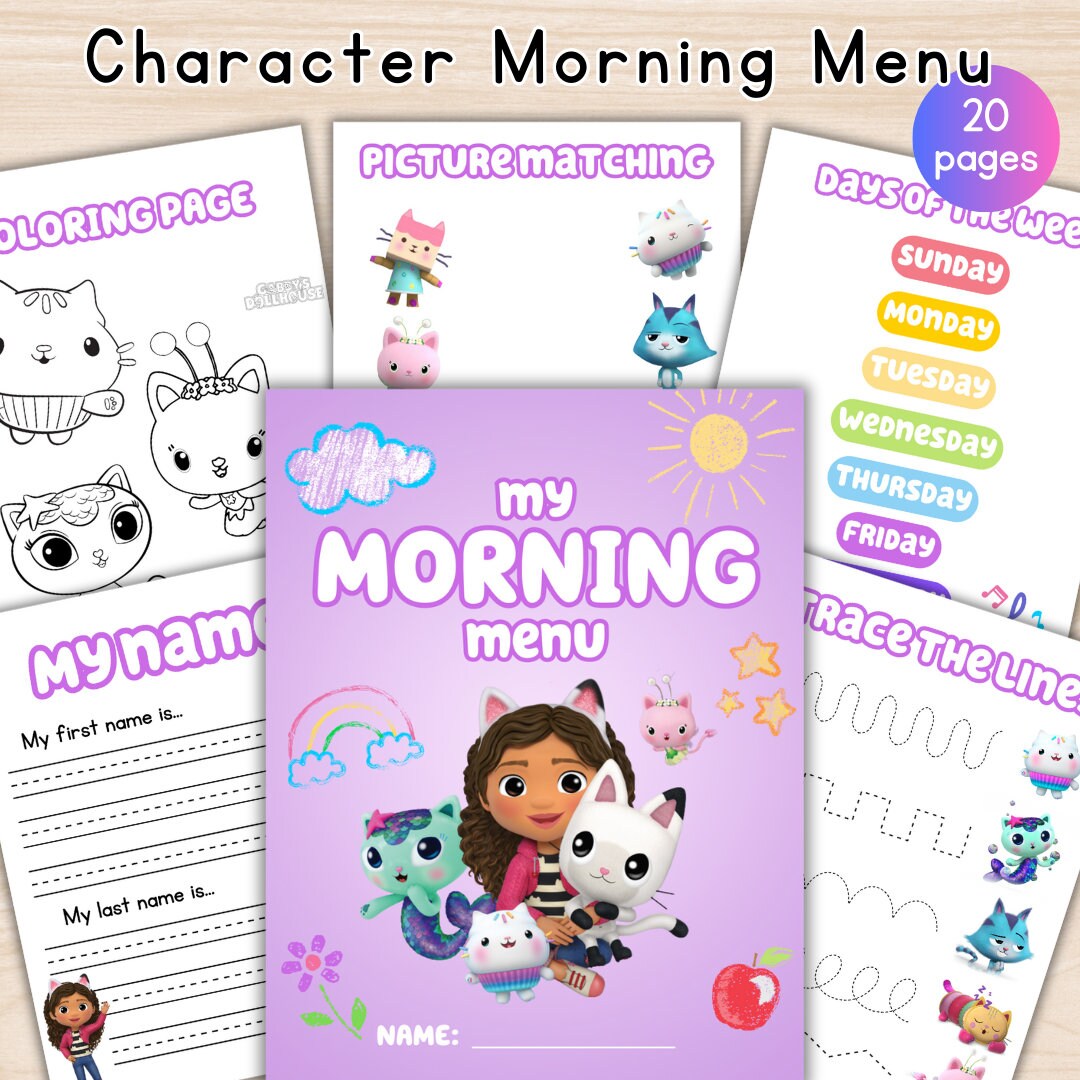 Basic Morning Menu Homeschool, Preschool Morning Menu, Toddler Morning ...