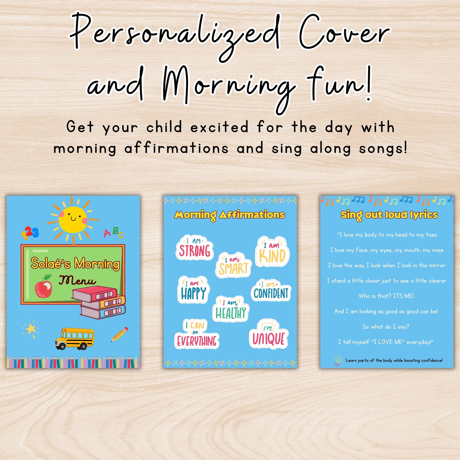 Basic Morning Menu Homeschool, Preschool Morning Menu, Toddler Morning ...