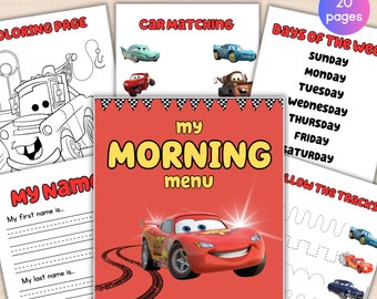 Basic Morning Menu Homeschool, Preschool Morning Menu, Toddler Morning ...