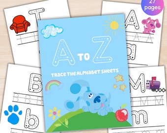 Alphabet Tracing Worksheets A-Z / ABC Tracing Workbook /handwriting ...
