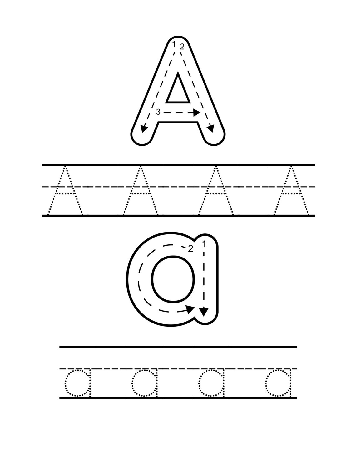 Alphabet Tracing Worksheets A-Z / ABC Tracing Workbook /handwriting ...