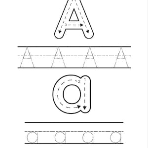 Alphabet Tracing Worksheets A-Z / ABC Tracing Workbook /handwriting ...