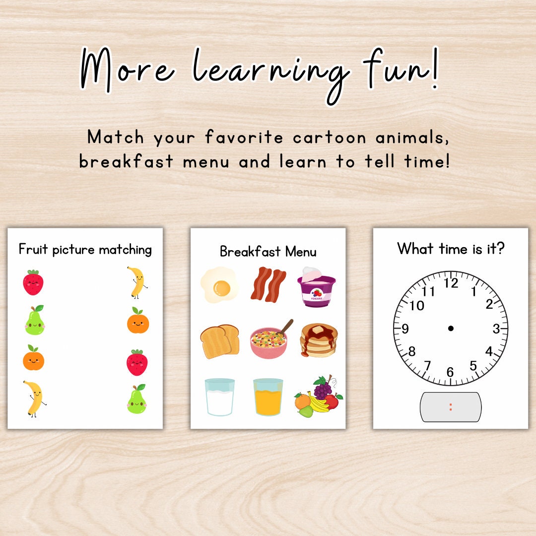 Basic Morning Menu Homeschool, Preschool Morning Menu, Toddler Morning ...