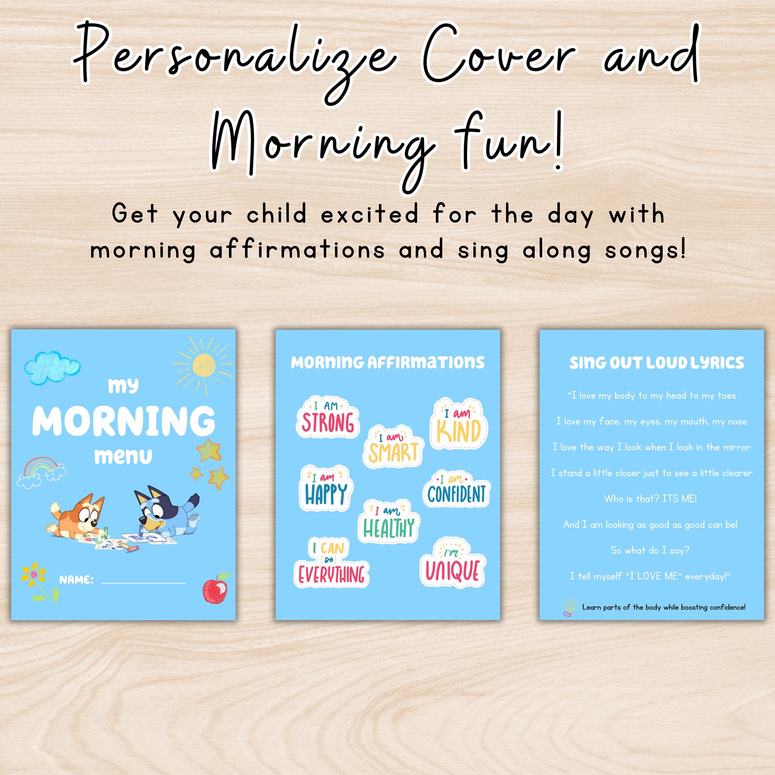 Basic Morning Menu Homeschool, Preschool Morning Menu, Toddler Morning ...