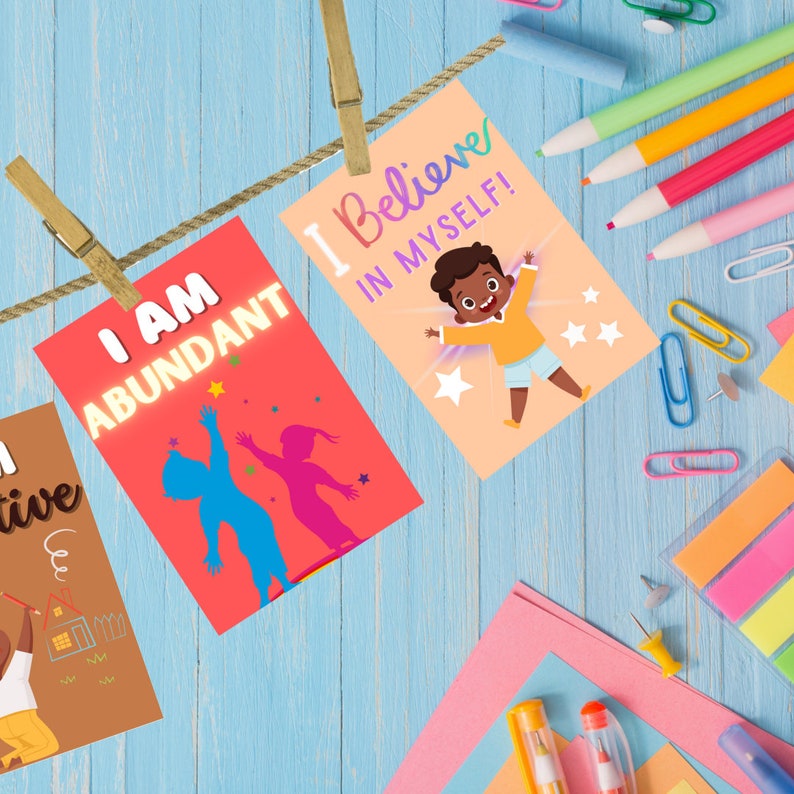 Children’s Positive Affirmation Cards | Set of 20 | Printable Kids ...