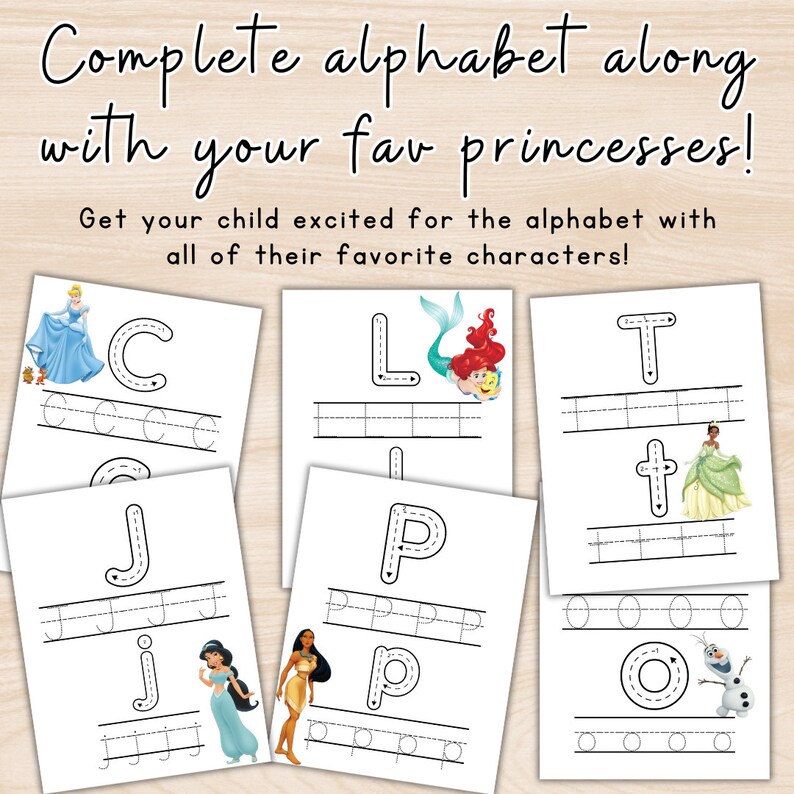 Alphabet Tracing Worksheets A-Z / ABC Tracing Workbook /handwriting ...