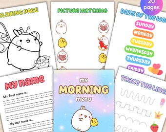 Basic Morning Menu Homeschool, Preschool Morning Menu, Toddler Morning ...