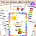 Basic Morning Menu Homeschool, Preschool Morning Menu, Toddler Morning ...