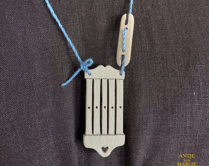 Mini Handmade Beech Wood Rigid Heddle (loom) Chain (fully Functional ...