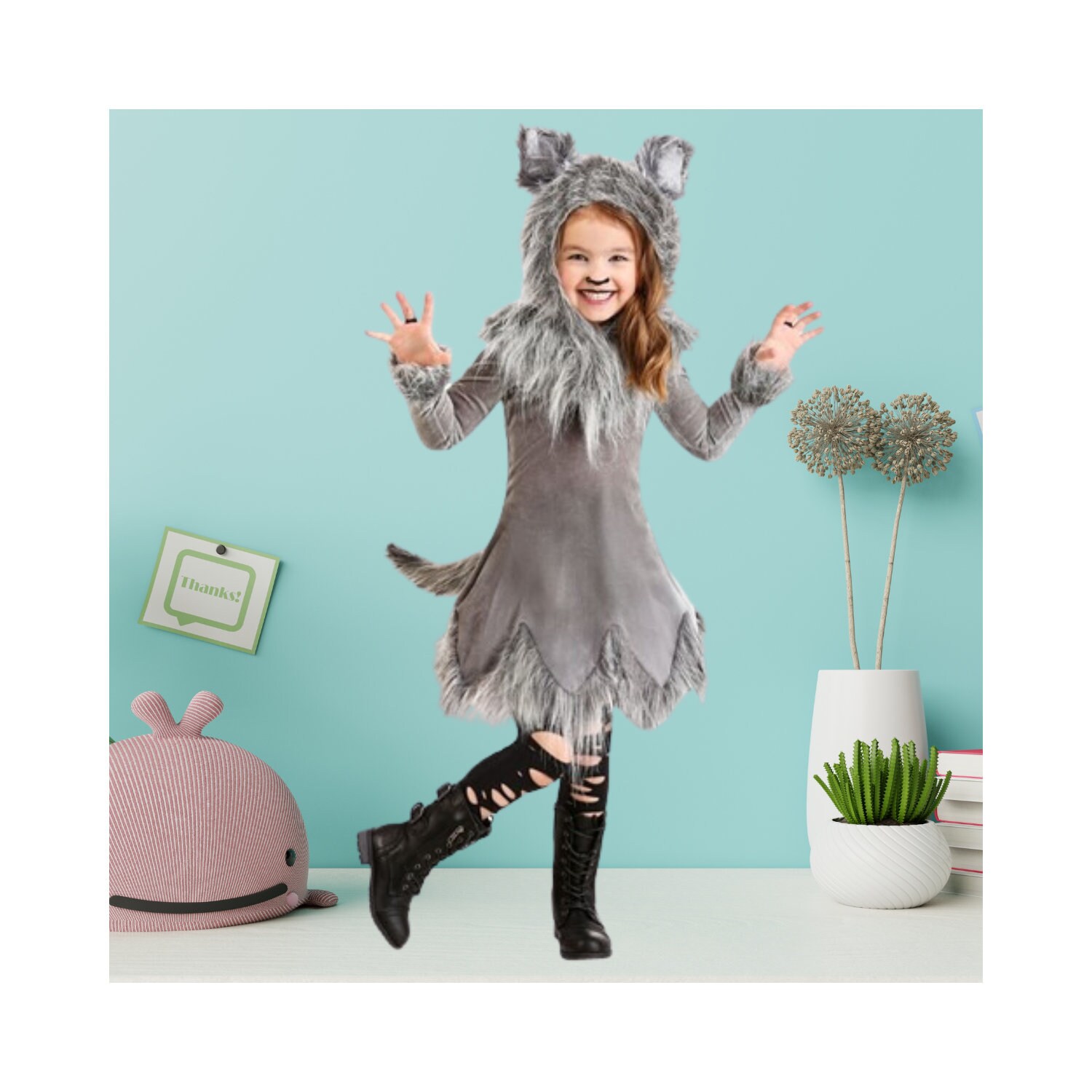 Girl Wolf Costume