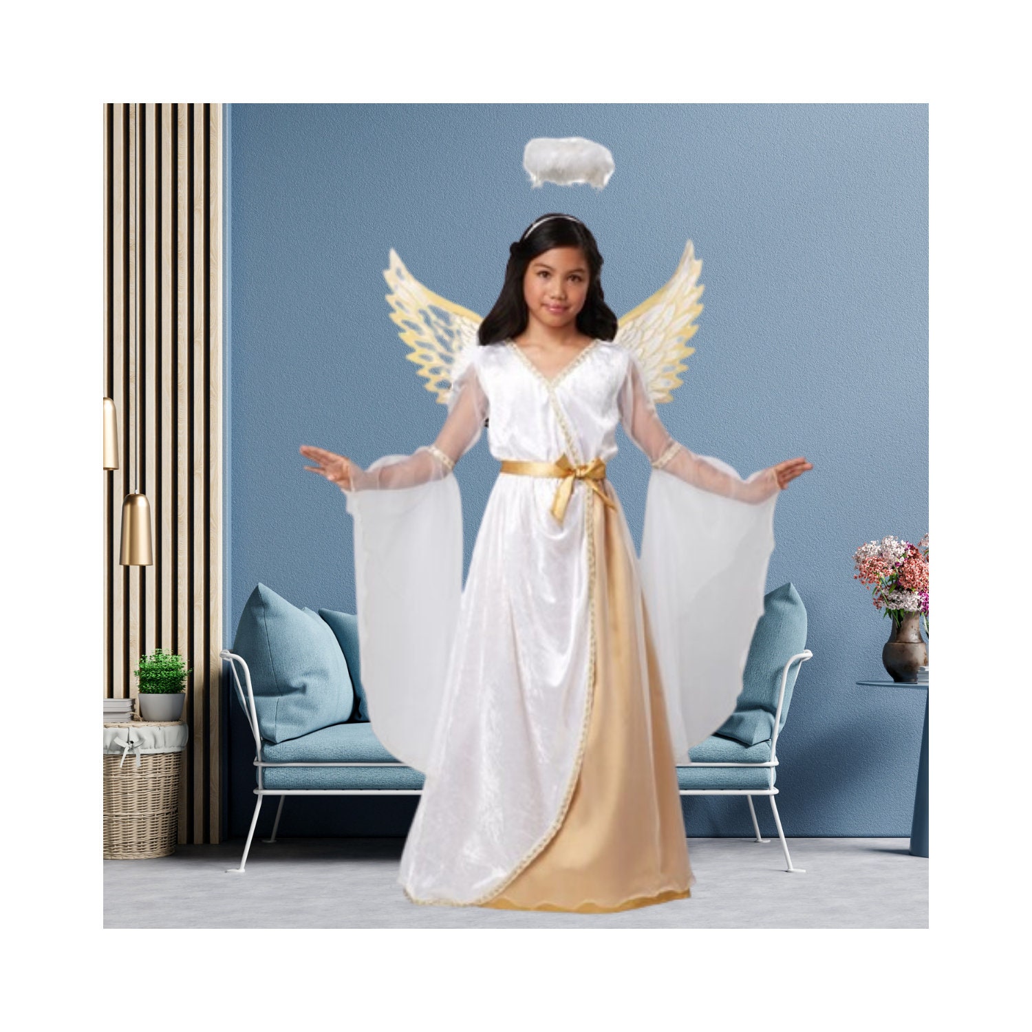 Halloween Guardian Angel Costume for Girls - Etsy