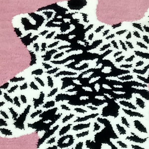 Leopard Print Rug,hand Tufted Rug. Leopard Runner Rug, Kids Rugs, Area ...