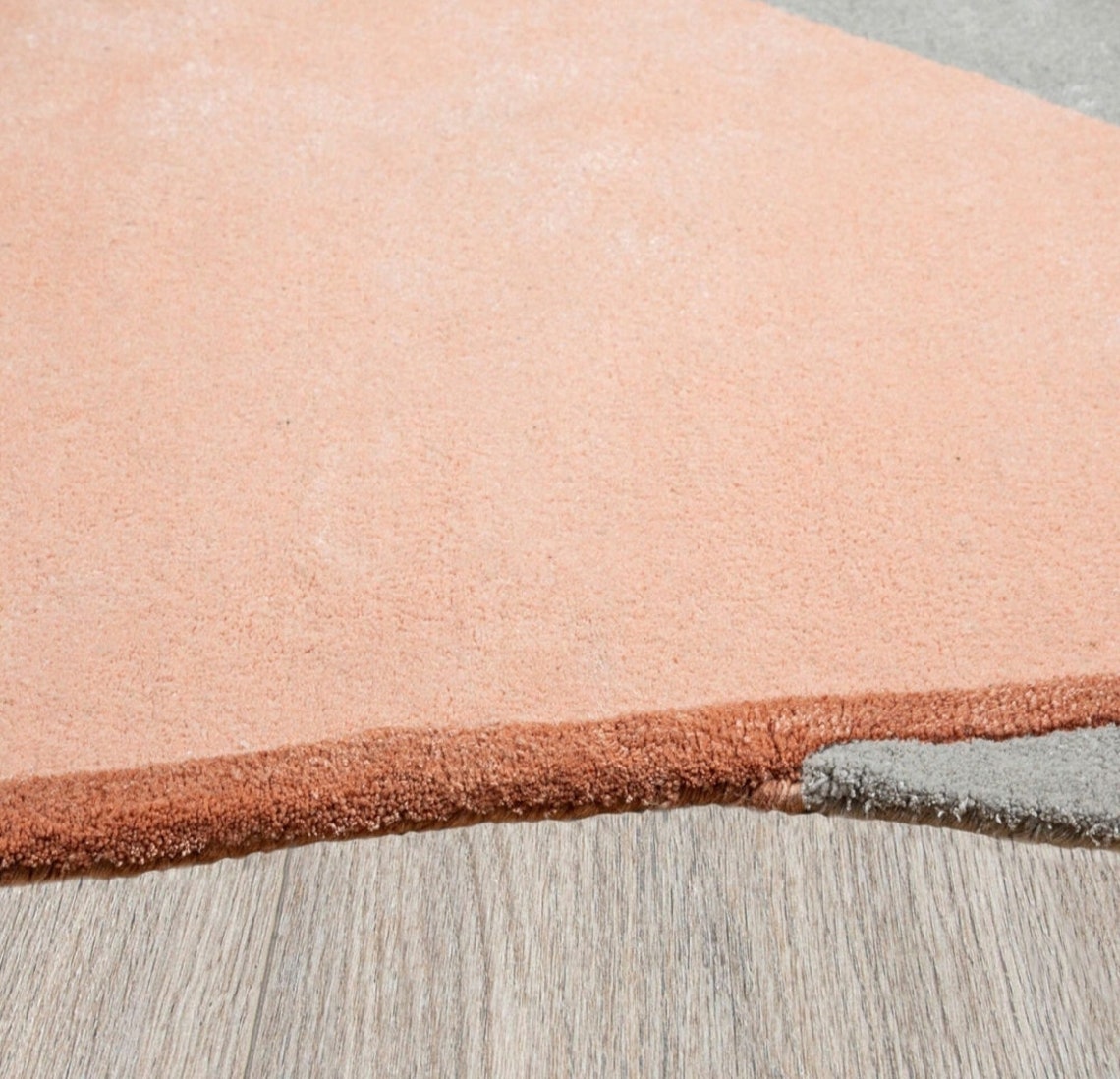 Hand Tufted Irregular Shape Rug Hand Tuft Rug Kidney Shaped Rug 5x8 ...