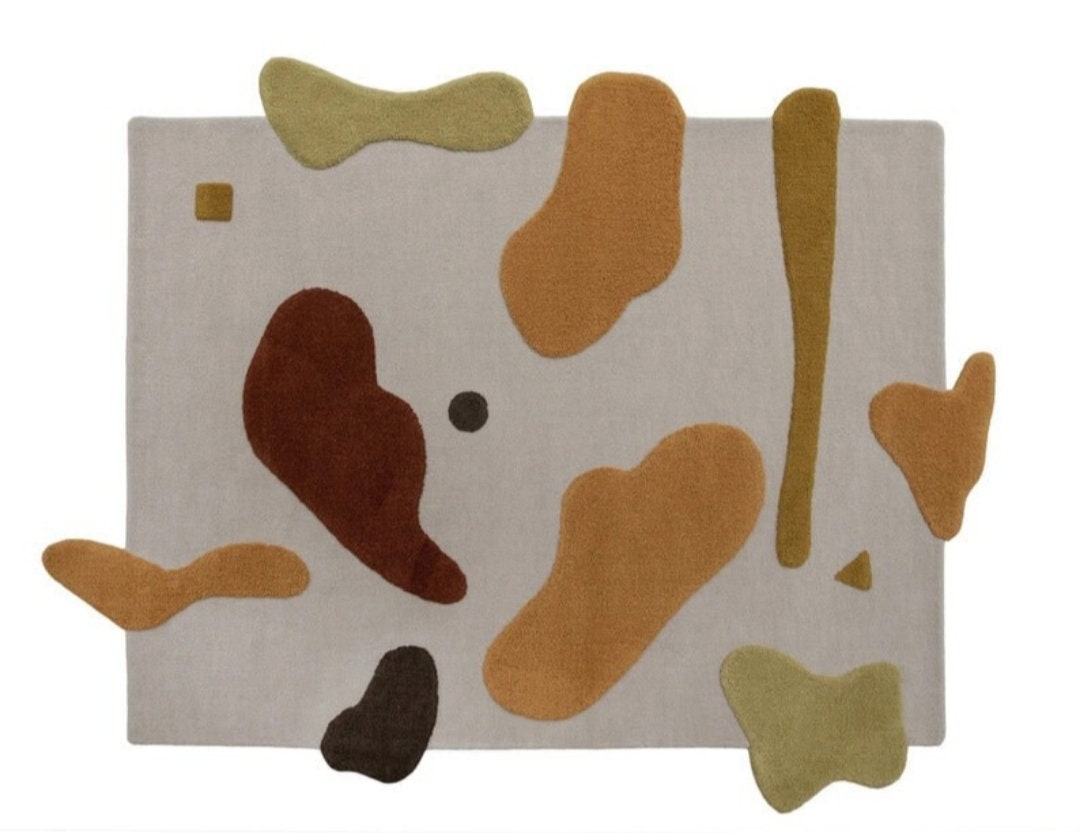 Enseada Irregular Shape Handmade-tufted 100% Wool Area Carpet for ...