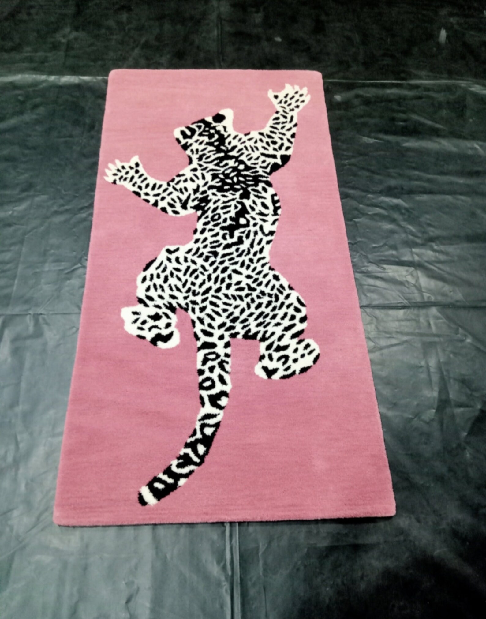 Leopard Print Rug,hand Tufted Rug. Leopard Runner Rug, Kids Rugs, Area ...