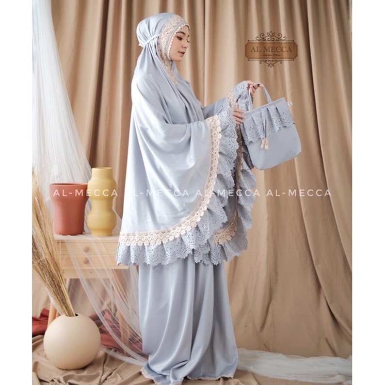 Daily Al-mecca Mukena / Islamic Prayer / Prayer Clothes / Prayer Dress ...