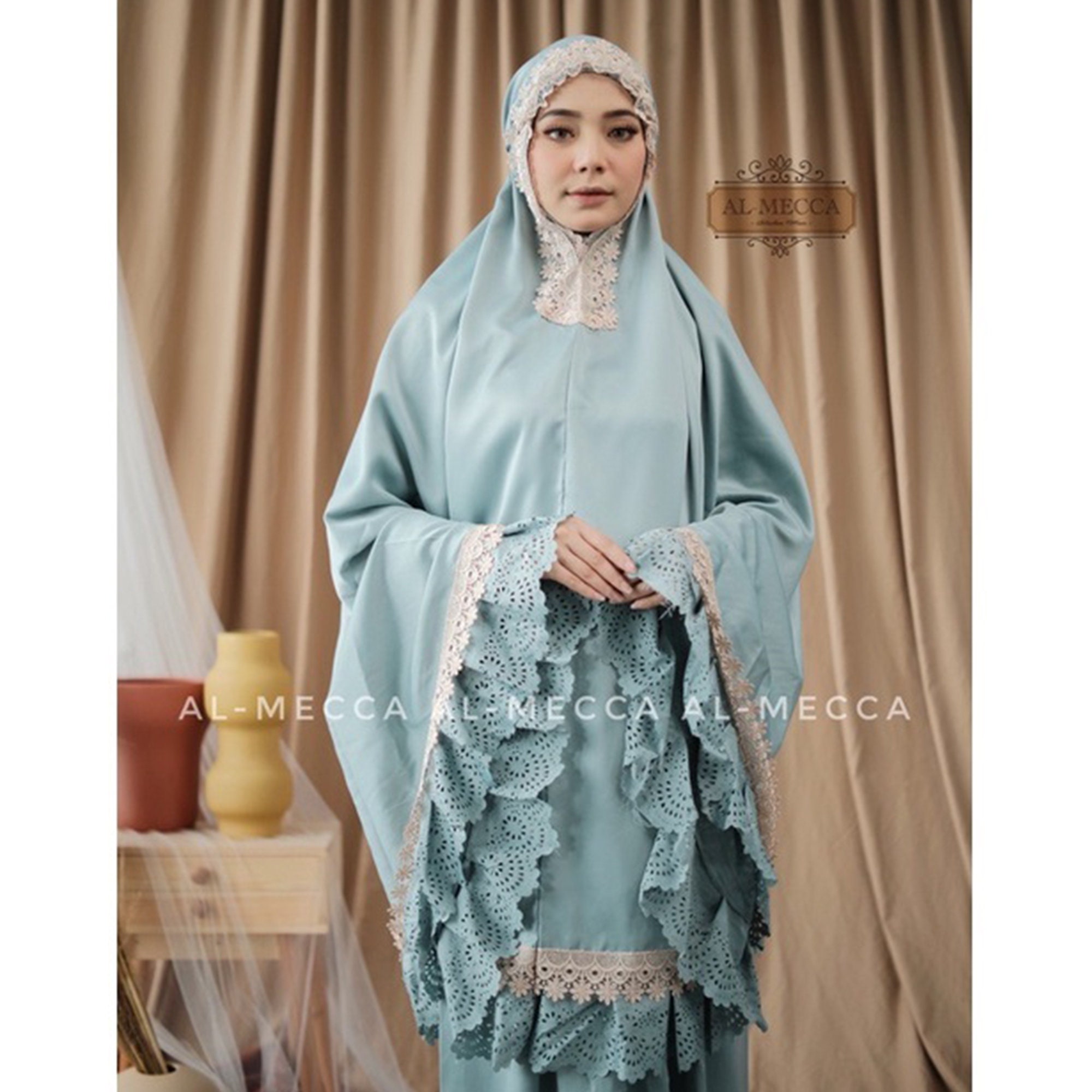Daily Al-mecca Mukena / Islamic Prayer / Prayer Clothes / Prayer Dress ...