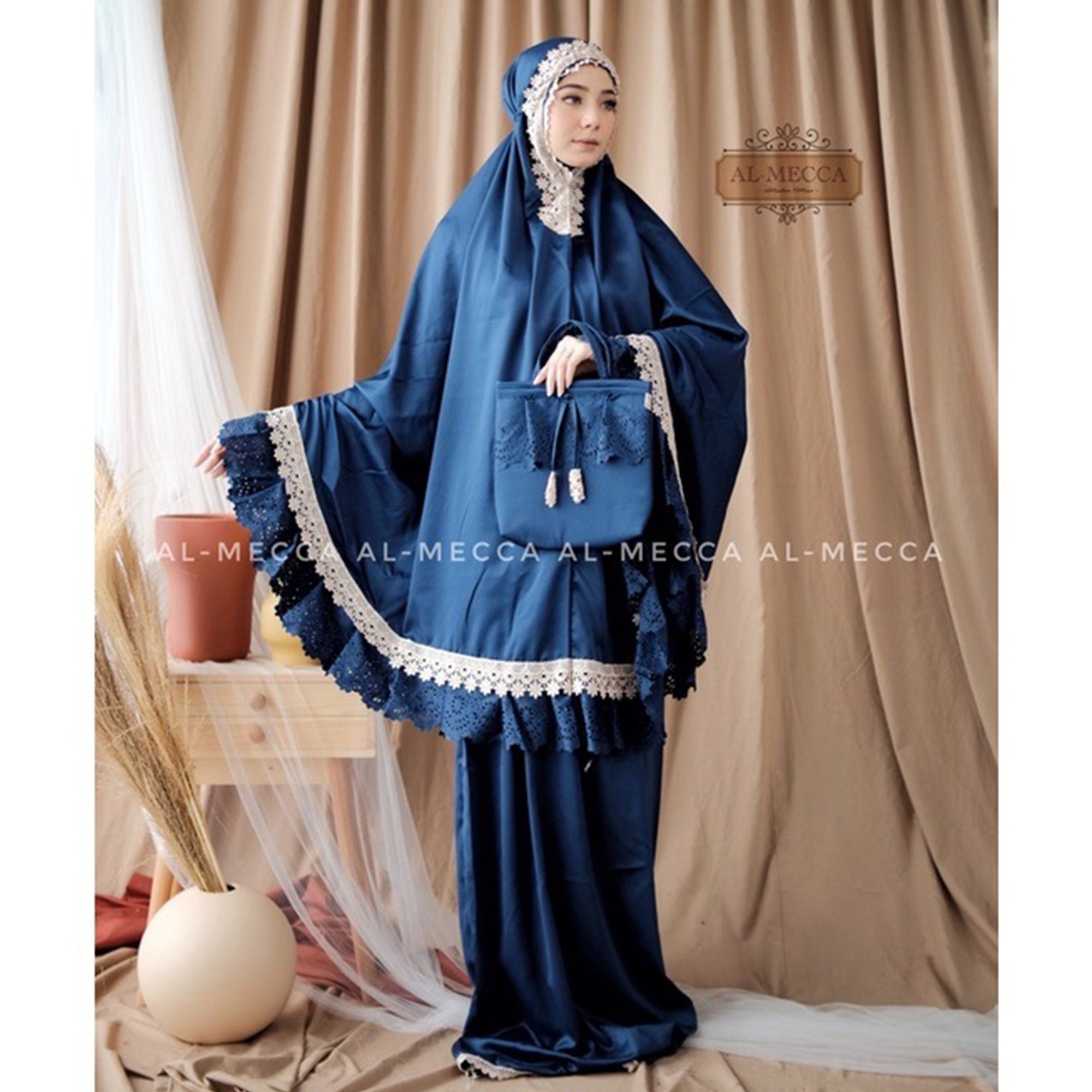 Daily Al-mecca Mukena / Islamic Prayer / Prayer Clothes / Prayer Dress ...