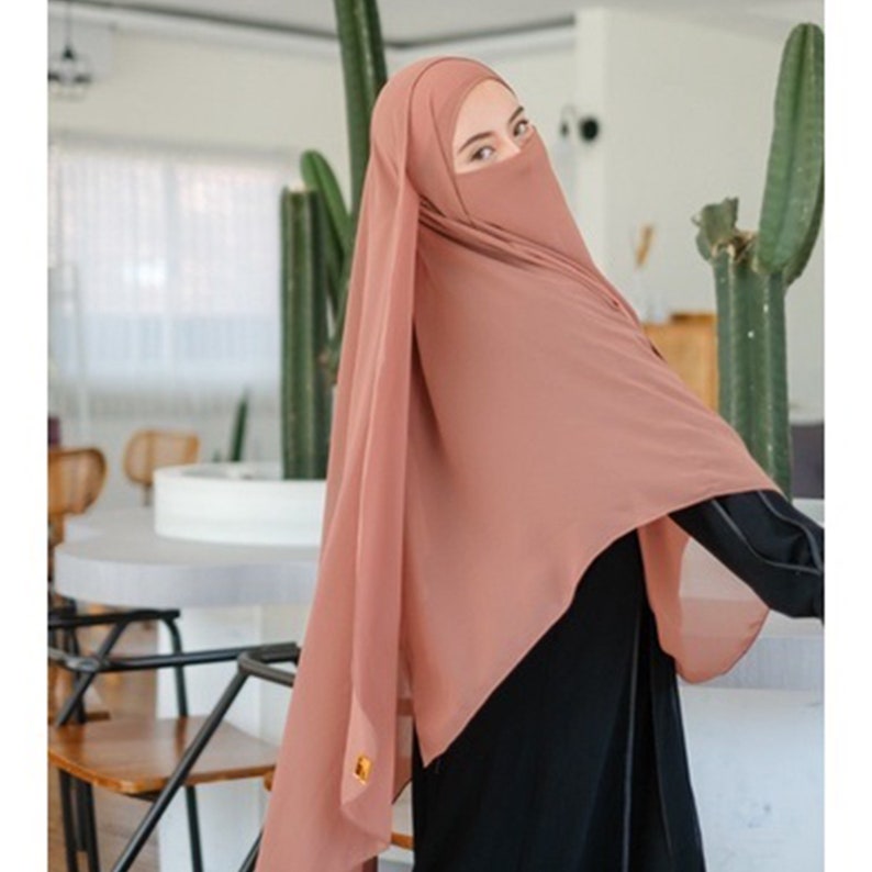 Pashmina Instant / Shar'i Jilbab / Instant Veil / Free Dual Layer ...