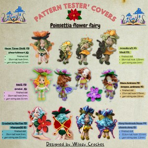 Doll Crochet Pattern: Christmas Flower Fairy, Amigurumi Xmas Doll ...