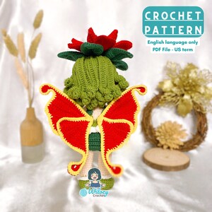 Doll Crochet Pattern: Christmas Flower Fairy, Amigurumi Xmas Doll ...