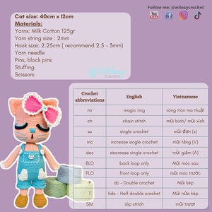 Lizzy Cat Free Crochet Pattern Design by Wilozycrochet, Amigurumi ...