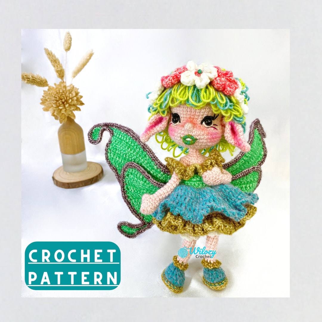 Crochet Fairy Doll Patterns HOPE the Wishing Fairy Amigurumi - Etsy