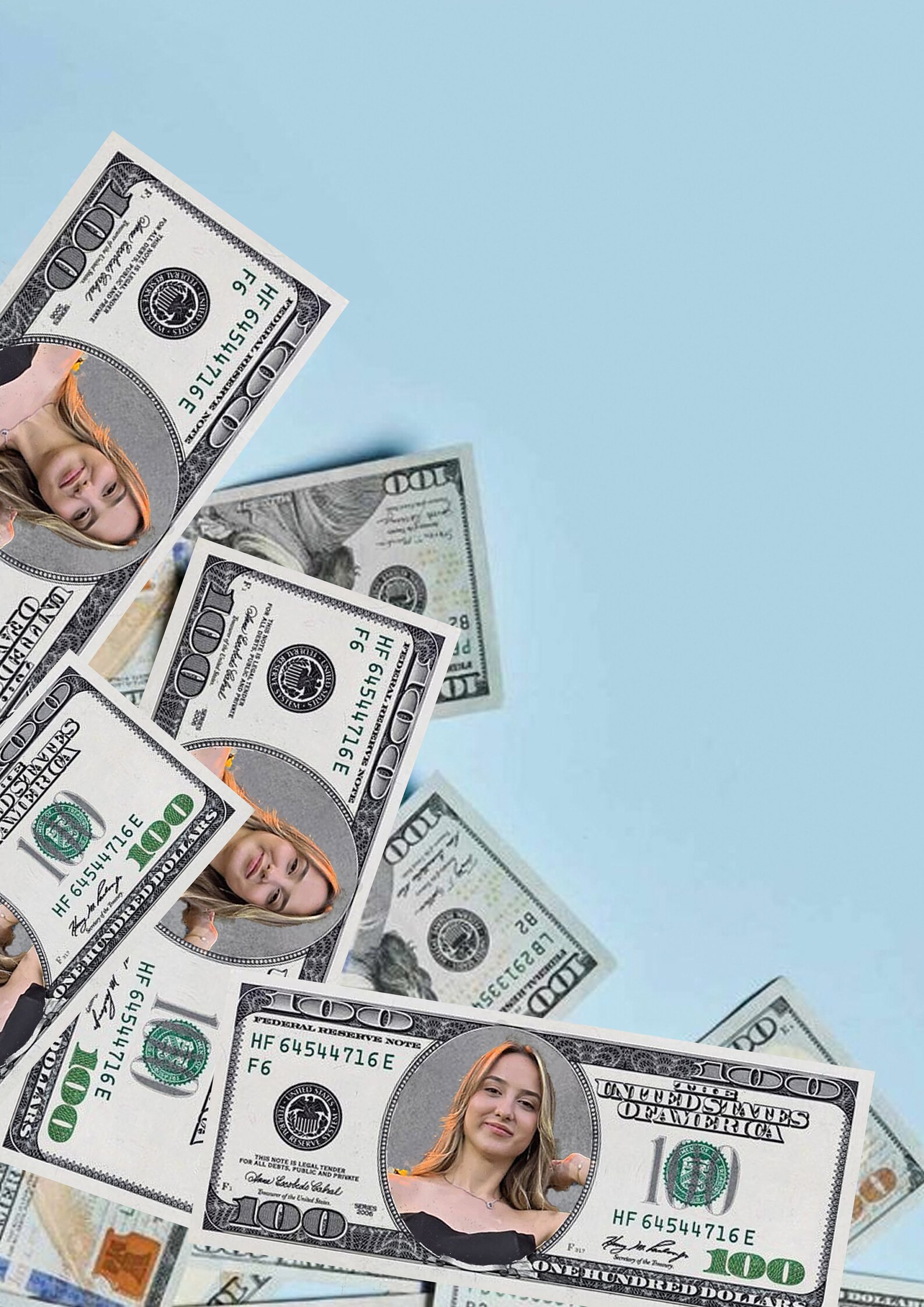 Your Face on Money, Personalized Dollar, Dollar Art, Game Money, 100 ...