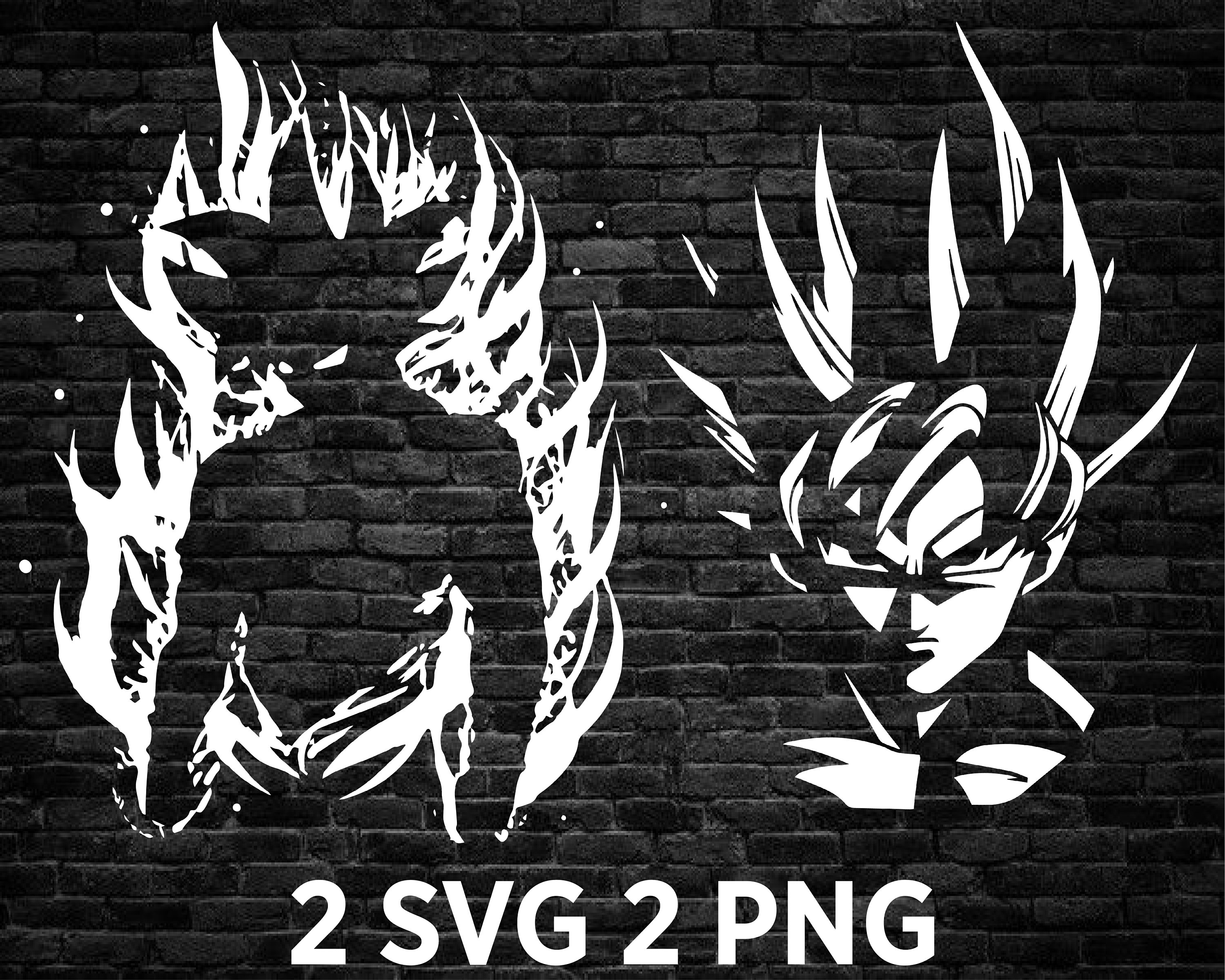 Goku Svg Png Silhouette Svg Anime Svgi Manga Svg Japanese Svg - Etsy Canada