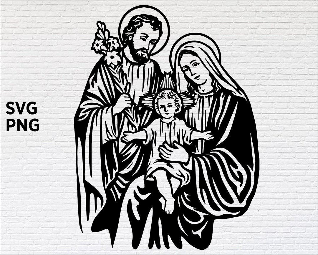Sagrada Familia Jesús María y José Svg Png - Etsy México